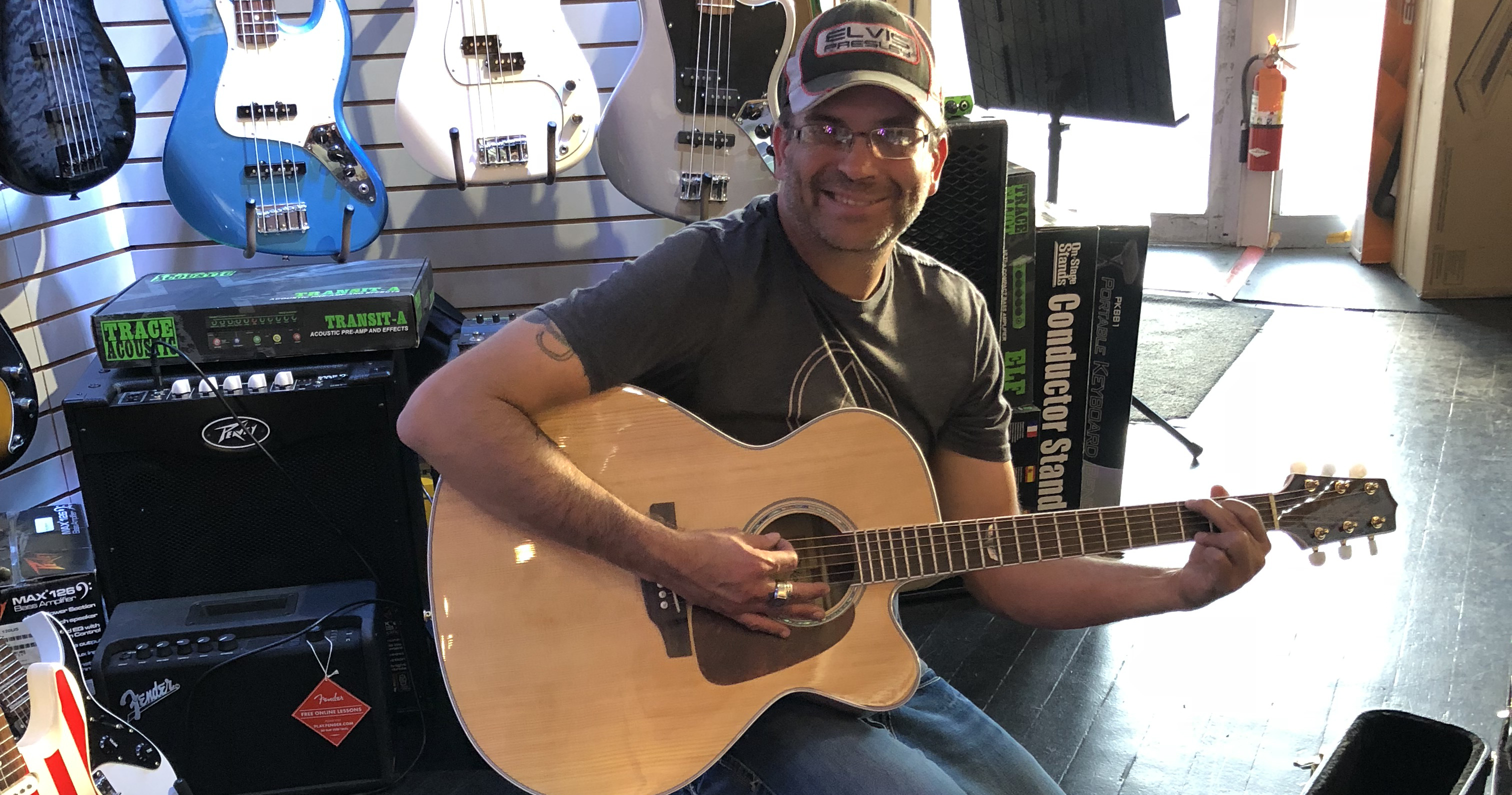 Great Guitar, Happy Man | Chicago Music Store